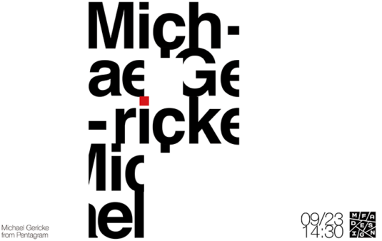 Guest Lecture: Michael Gericke Talks Pentagram - MFA Design