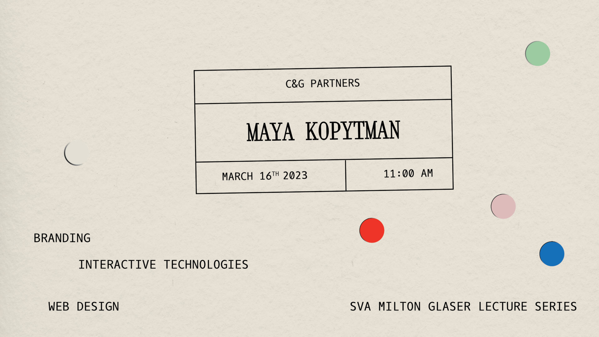 Maya Kopytman of C&G Partners Speaks - MFA Design
