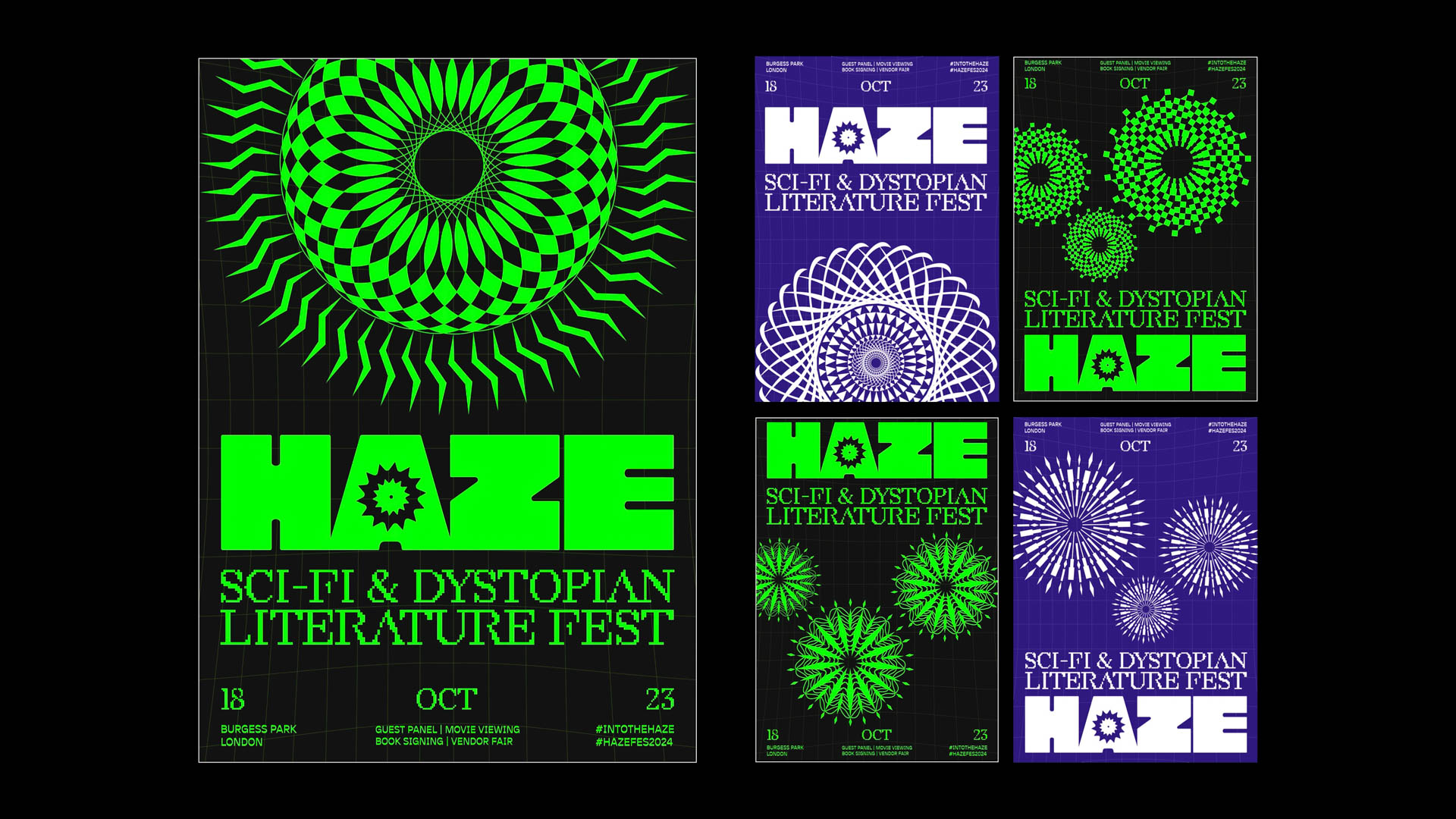 Type for Masters 24: Haze Festival - MFA Design
